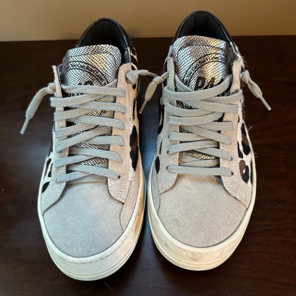 P448 | Shoes | P448 John Lowtop Calf Hair Leopard Metallic Distressed ...